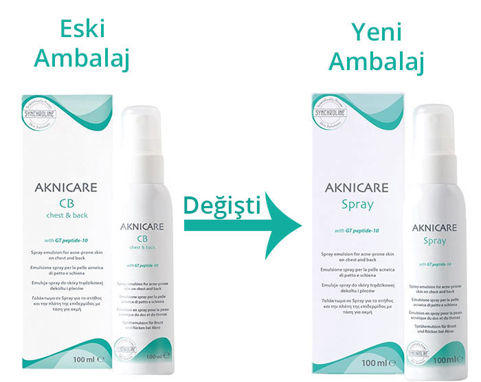 Synchroline Aknicare Sprey 100 ML (Eski Synchroline Aknicare CB Chest ...