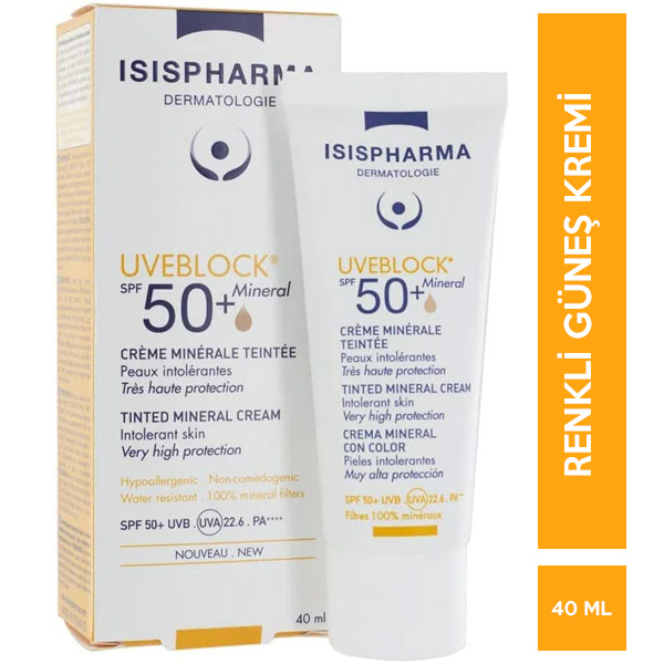 Isispharma Uveblock Spf 50 Mineral Tinted 40 ML | Nar Ecza