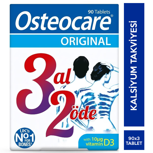 Vitabiotics Osteocare Original 90 Tablet 3 Al 2 Öde | Nar Ecza