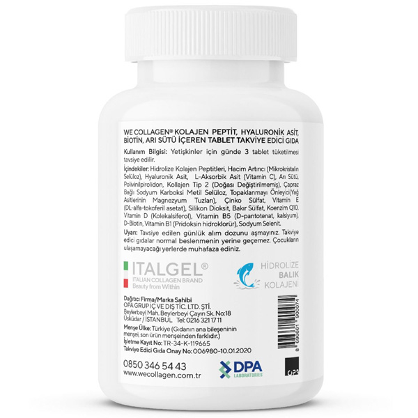 Wecollagen With Type 2 Collagen 45 Tablet | Nar Ecza